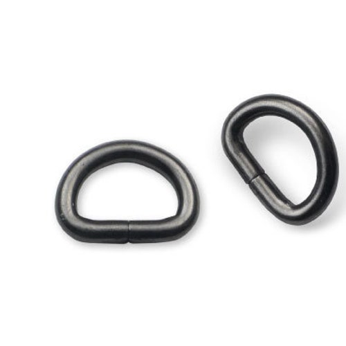 2 Metal D Rings Dee Rings Non Welded Black Nickel Free - Etsy