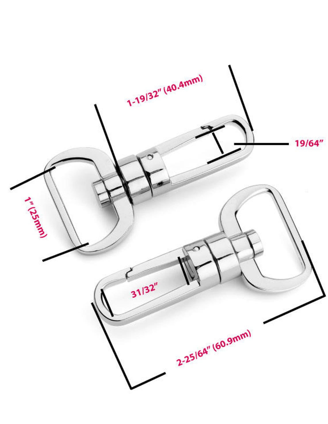 1" Metal Push Gate Swivel Snap "bullet" Hook - Antique Brass - (METAL ...