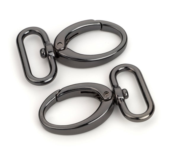 1 1/4 Metal Egg Shaped Push Gate Swivel Snap Hook | Etsy