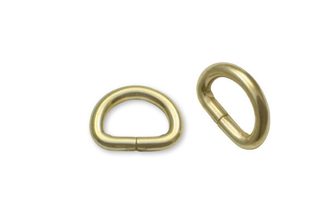 1/2" Metal D Rings Dee Rings Non Welded - GOLD - Free Shipping (D-RING ...