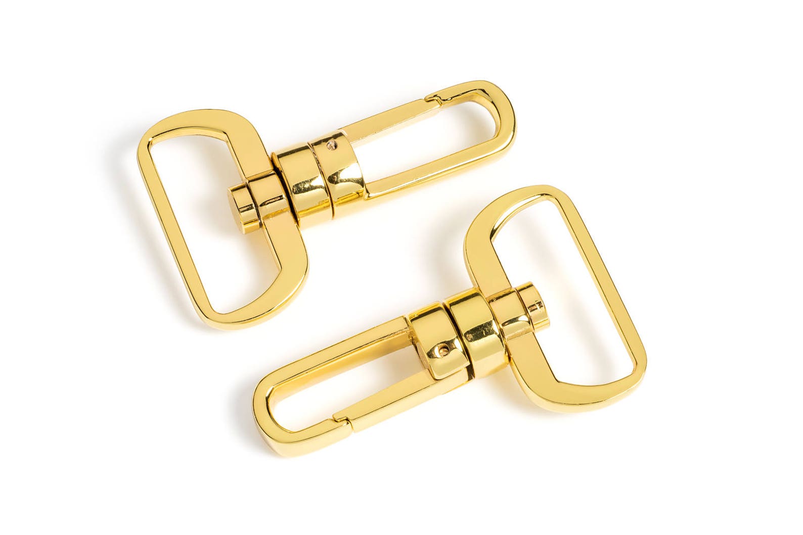 1 1/4" (32mm) Metal Push Gate Swivel Snap "bullet" Hook - Gold - (METAL ...