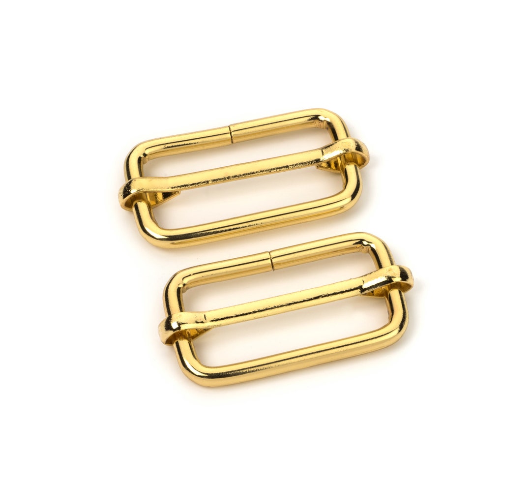 1 1/4" Adjustable Slide Buckle - Gold - (SLIDE BUCKLE SBK-121) - Etsy