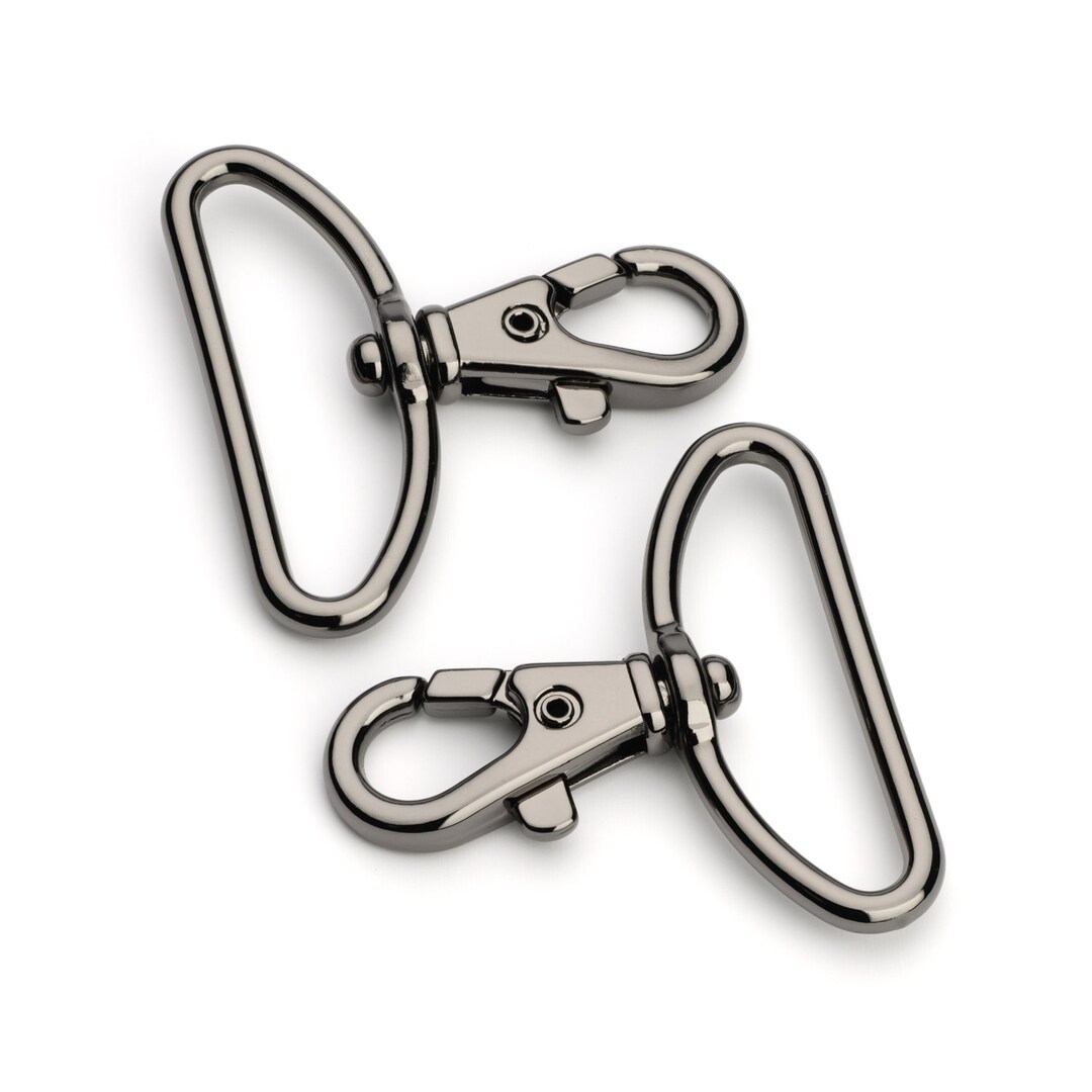 1 1/2" Metal Trigger Snap Hook - Black Nickel - (METAL HOOK Mhk-124-bn ...