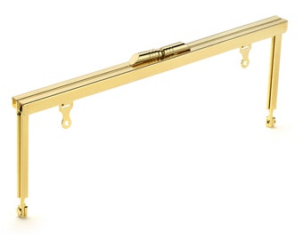 8 X 3 Gold Purse Frame With Ball Clasp and Chain | Etsy