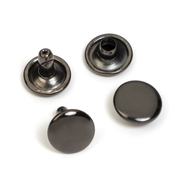 Black Double Cap Rivet - Etsy