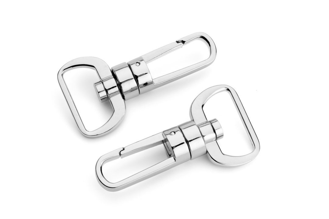 1" Metal Push Gate Swivel Snap "bullet" Hook - Nickel - (METAL HOOK MHK ...