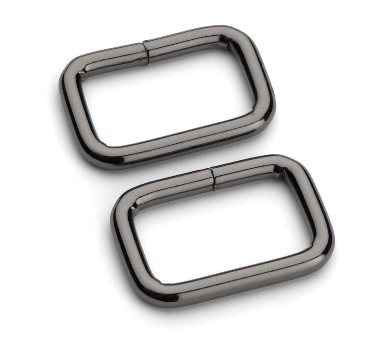 1" Metal Square Ring - Black Nickel (SQUARE RING SRG-114) - Etsy