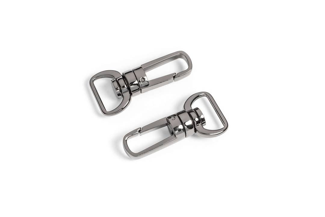 5/8" Metal Push Gate Swivel Snap "bullet" Hook - Black Nickel - (METAL ...