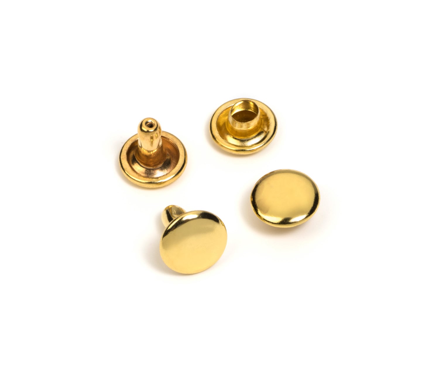 100 Sets 7mm Head X 6mm Post Rivet Round Cap Double | Etsy