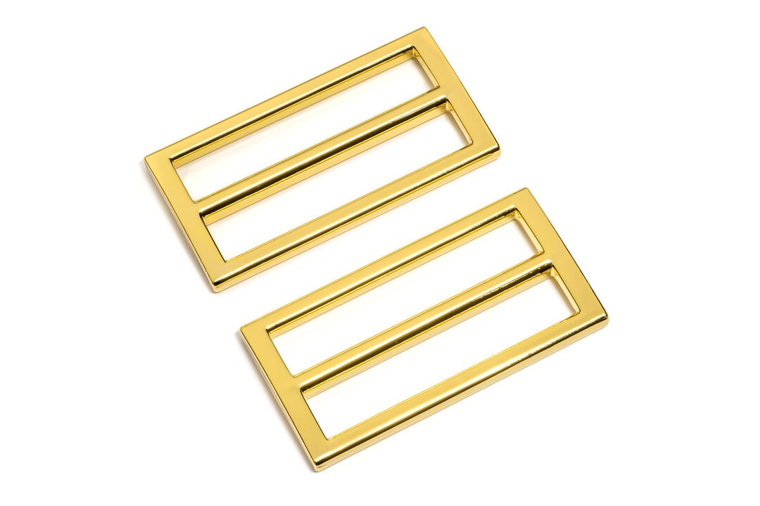 2" (50mm) Flat Diecast Slide Buckle - Gold - (FBK-121) - Free Shipping ...