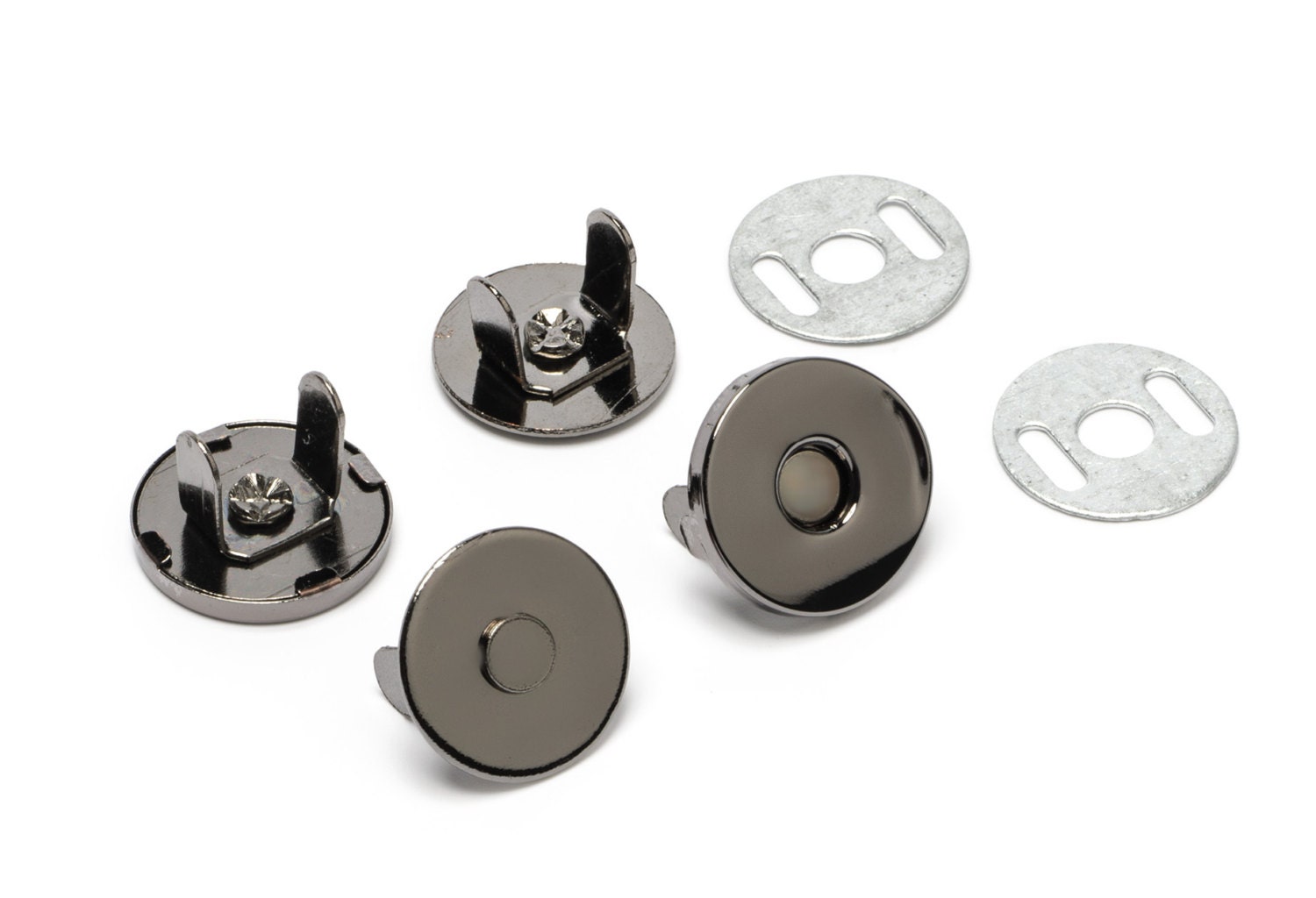 14mm Thin Magnetic Purse Snaps Black Nickel MAGNET SNAP - Etsy