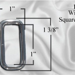 1" Metal Square Ring - "pearl" Nickel - Matte Finish - (square Ring SRG ...