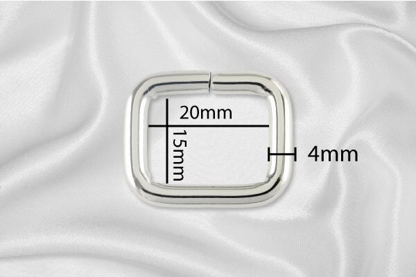 3/4 Metal Square Ring pearl Nickel Matte - Etsy