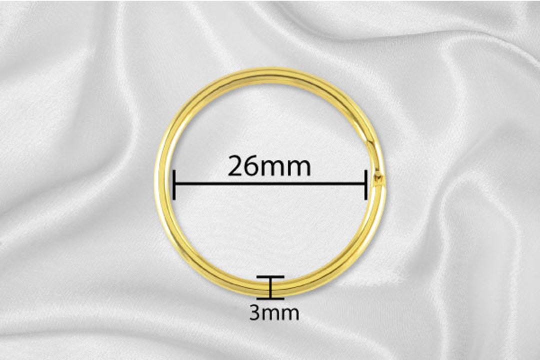 1" Split Split Key Ring - Gold (KEY RING KEY-102) - Etsy