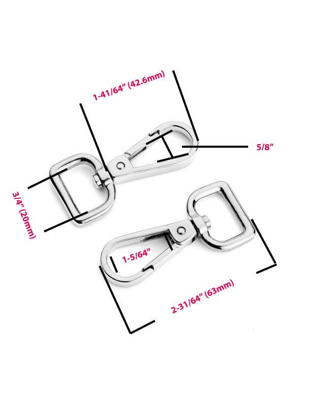 3/4 20mm Metal Teardrop Push Gate Swivel Snap Hook - Etsy