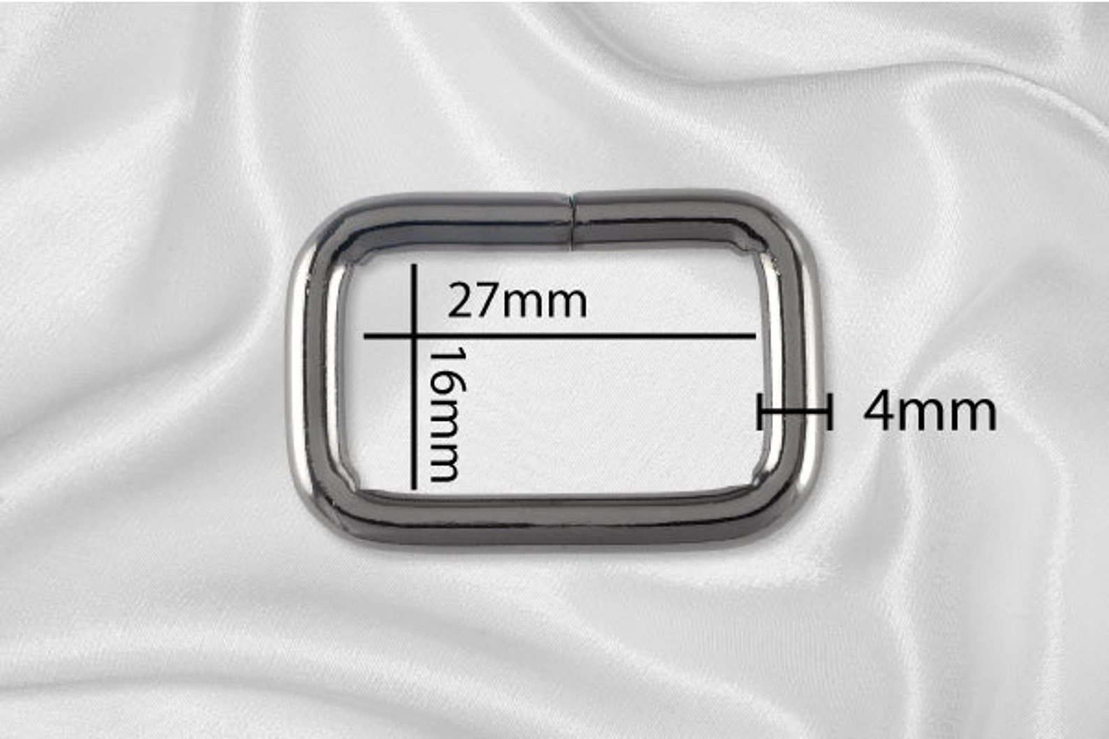 1" Metal Square Ring - Black Nickel (SQUARE RING SRG-114) - Etsy