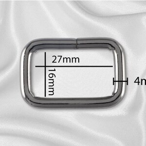 1" Metal Square Ring - Black Nickel (SQUARE RING SRG-114) - Etsy