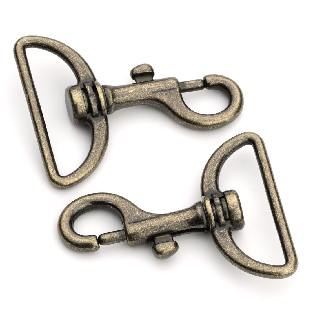 1 1/2" Metal Large Bolt Snap Hook - Antique Brass (METAL HOOK Mhk-100 ...
