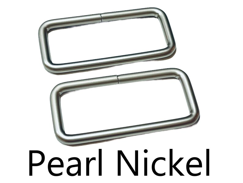2" Metal Square Ring - "pearl" Nickel - Matte - (square Ring SRG-308 ...