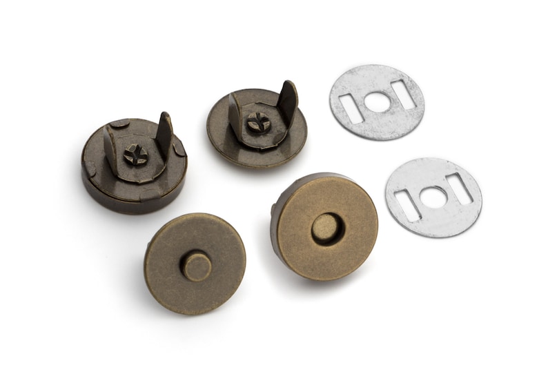 14mm Magnetic Purse Snaps Closures Antique Brass MAGNET - Etsy