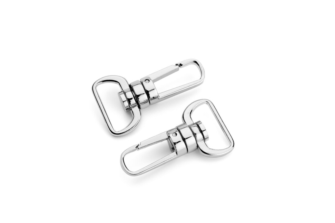 3/4" Metal Push Gate Swivel Snap "bullet" Hook - Nickel - (METAL HOOK ...