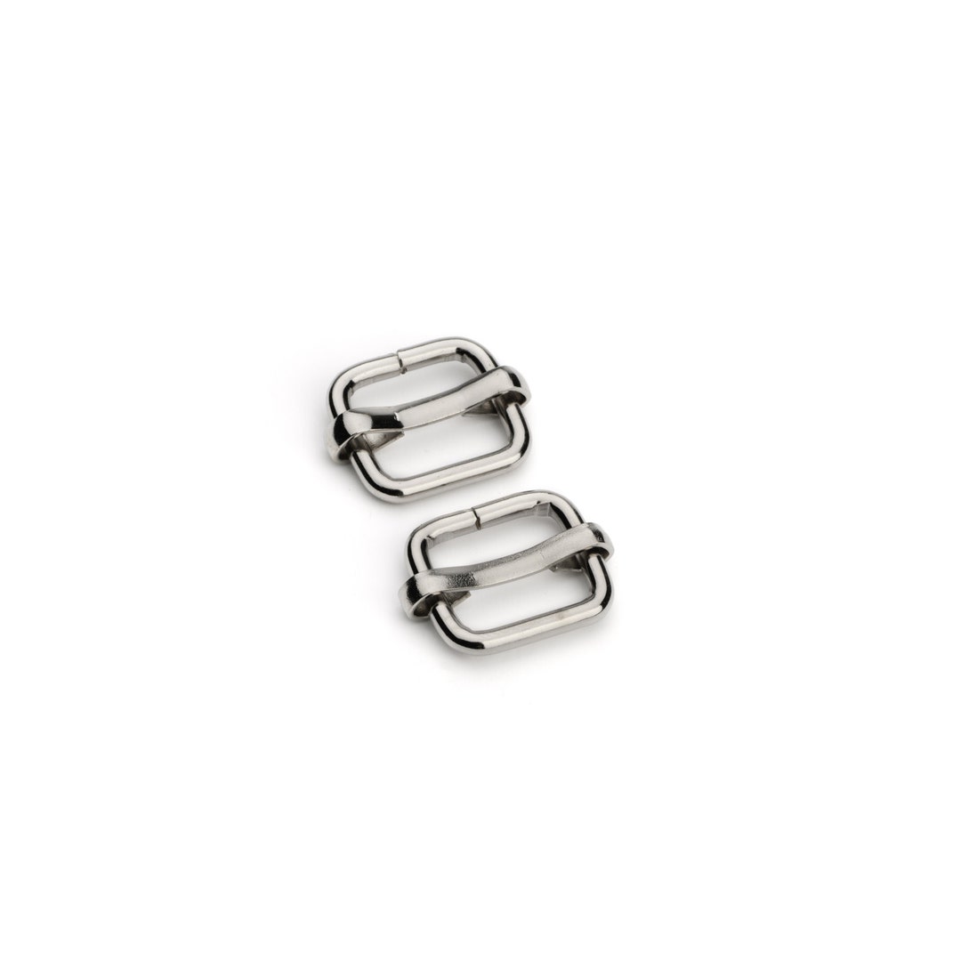 3/8" Adjustable Slide Buckle - Nickel - (SLIDE BUCKLE SBK-100) - Etsy