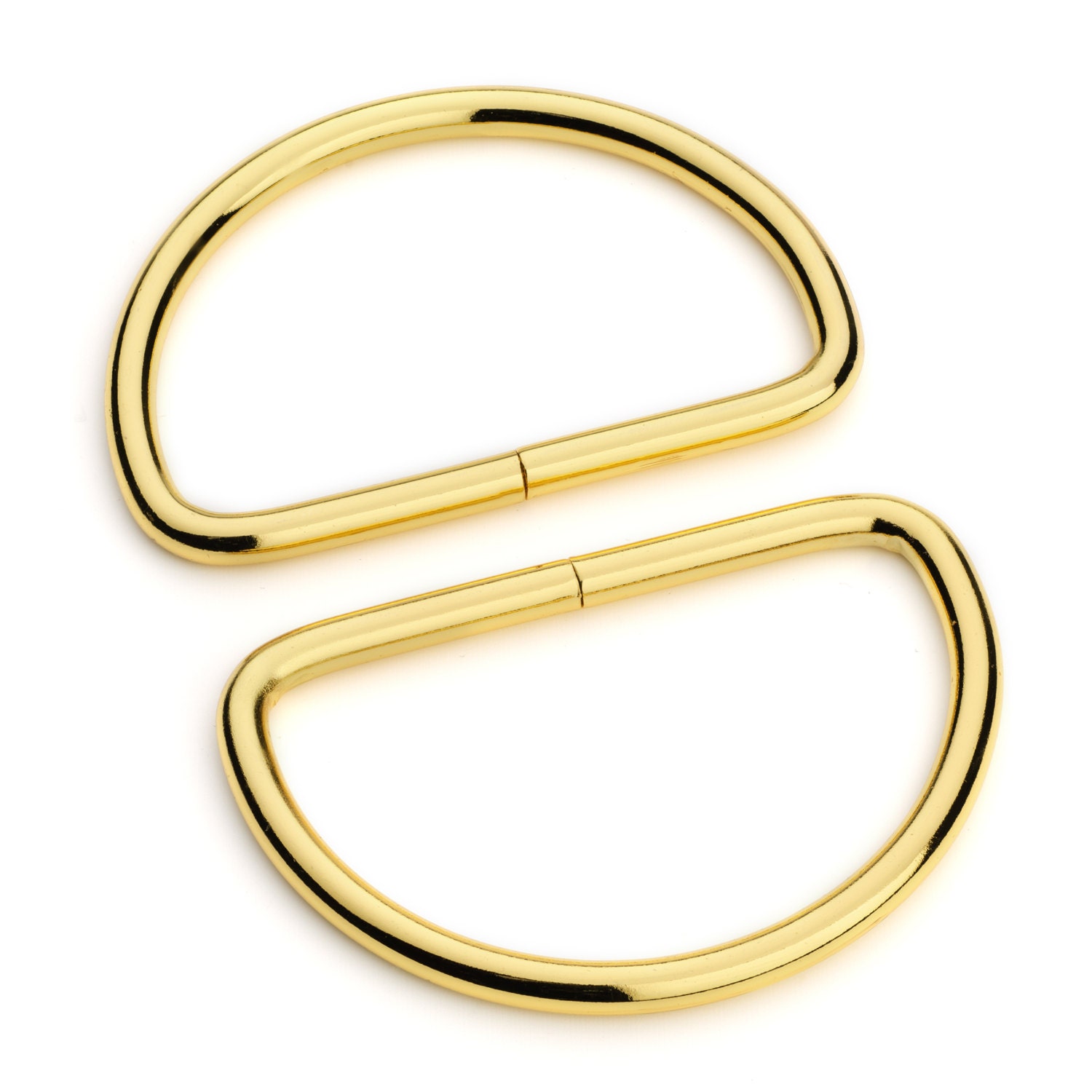 2" Metal D Rings Dee Rings Non Welded Gold - Free Shipping (D-RING DRG ...