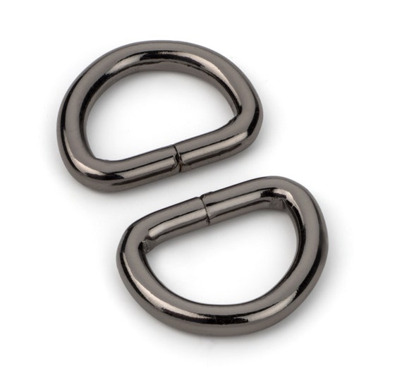 5/8 Metal D Rings Dee Rings Non Welded Black Nickel - Etsy