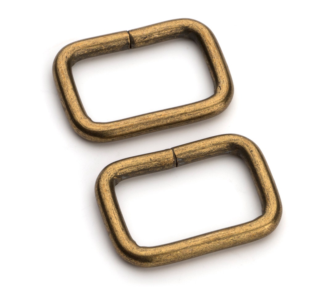 1" Metal Square Ring - Antique Brass (SQUARE RING SRG-112) - Etsy