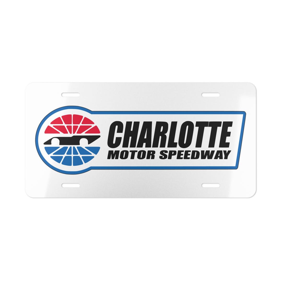 Charlotte Motor Speedway License Plate - Etsy