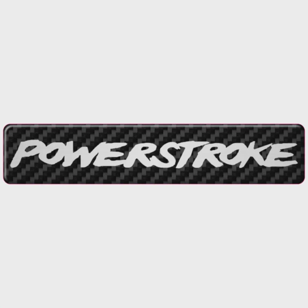 Ford Powerstroke Carbon Fiber 3D Domed Badge Emblem - Etsy