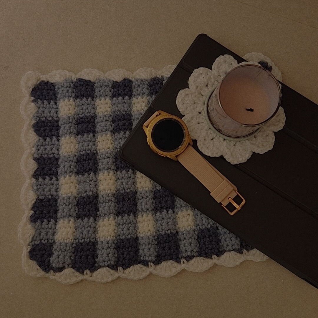 Gingham Laptop Mat - Etsy