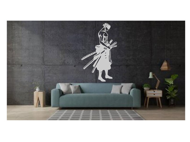 Metal Art Roronoa Zoro Wall Decor View - Etsy
