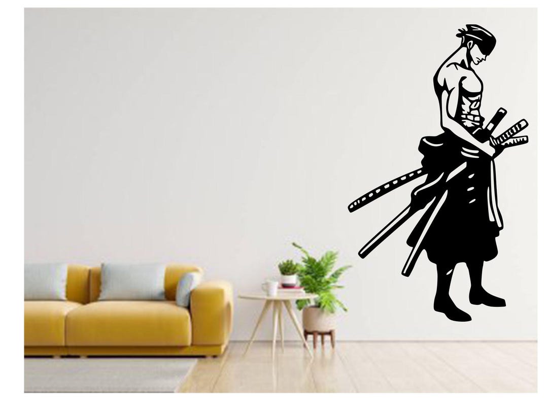 Metal Art Roronoa Zoro Wall Decor View - Etsy