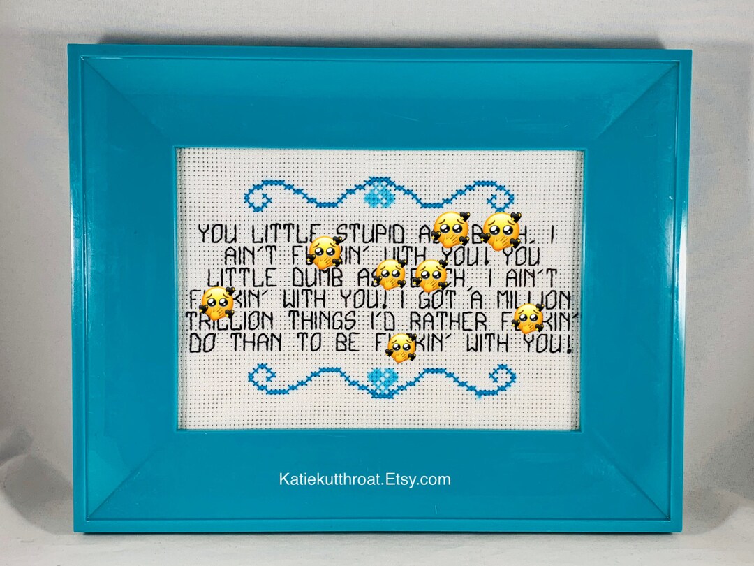Mature Humor Subversive Cross Stitch I Don't F-ck With You Home Decor ...