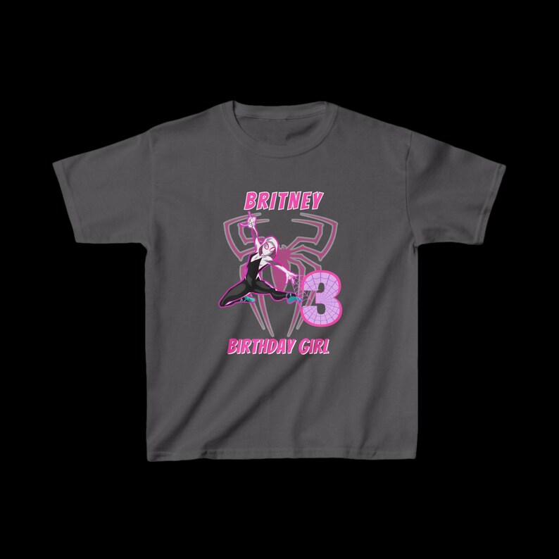 Personalized Spider-gwen Birthday Digital Template | Customizable 3rd ...