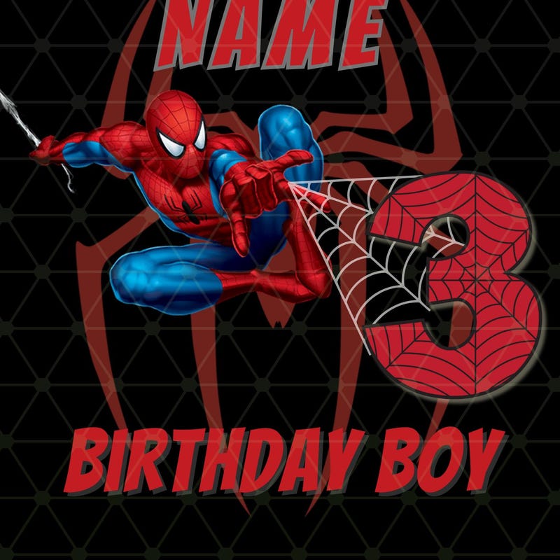 Spiderman Birthday Layout - Etsy Canada