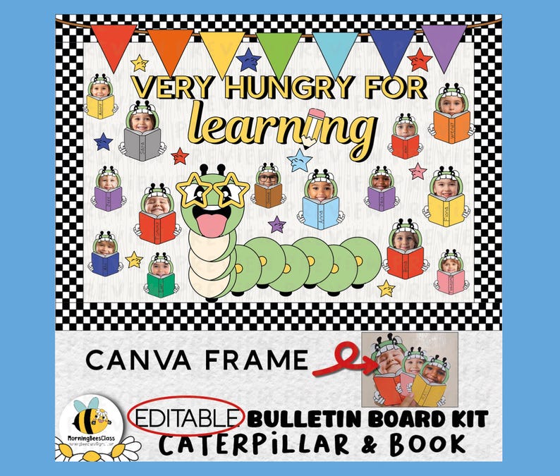 Bulletin Board Kit Back to School Caterpillar Welcome Back to School ...