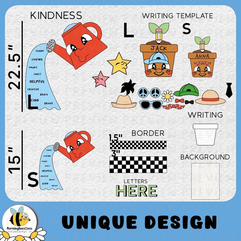 Bulletin Board Kit Back to School Plant Welcome Back to School Groovy ...