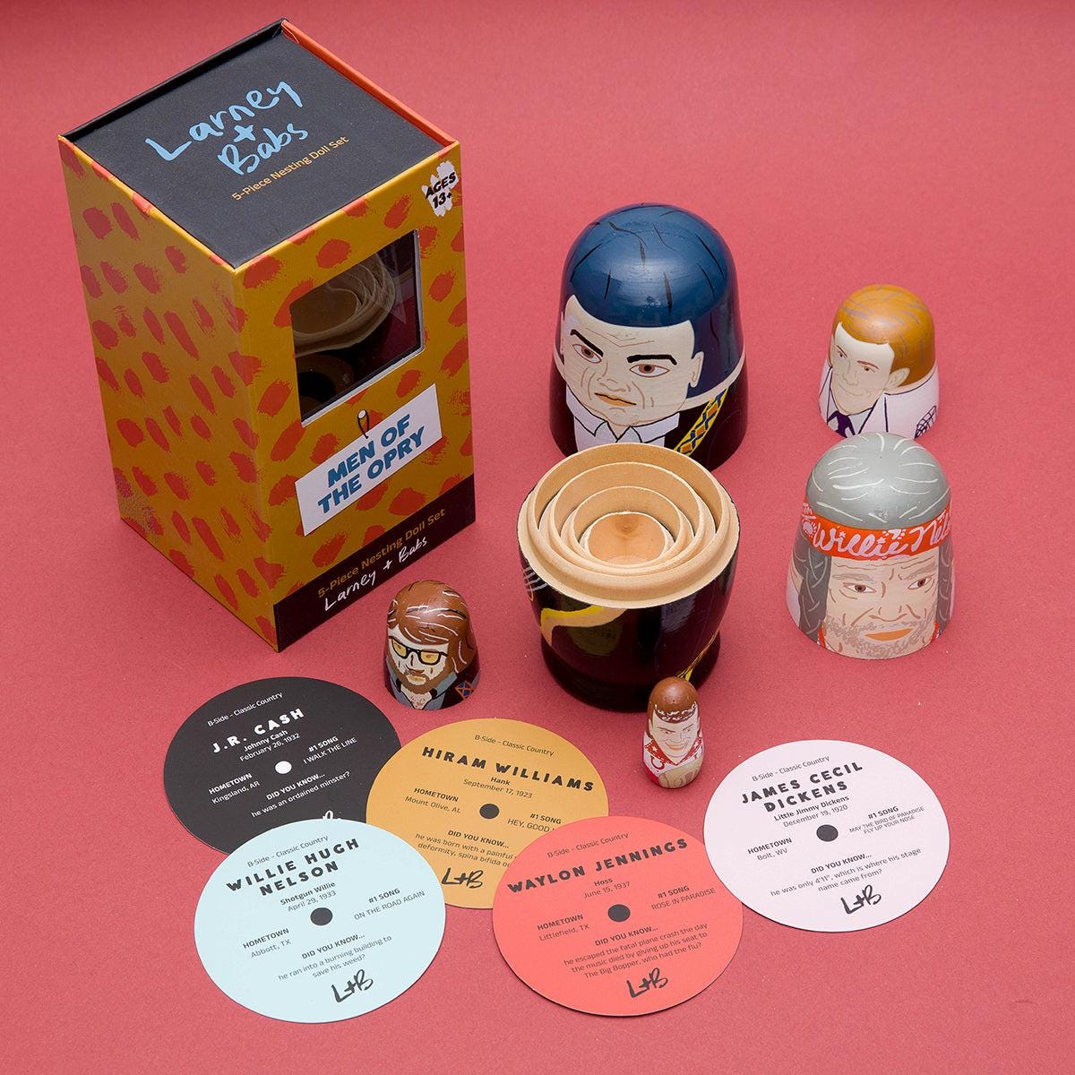 Men of Country Wooden Nesting Doll Sets - Etsy