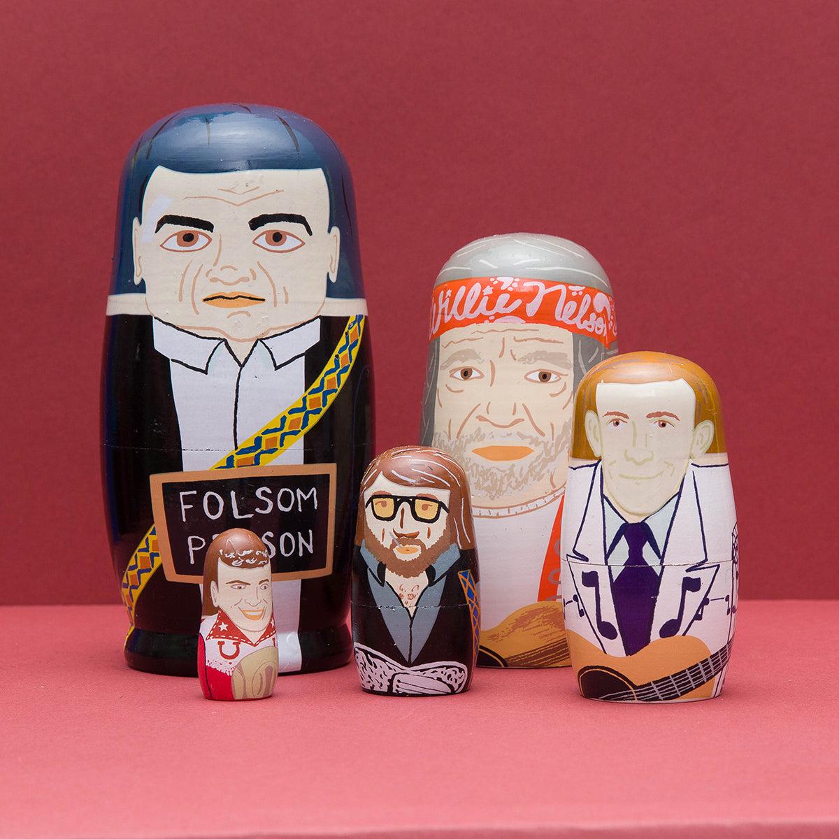 Men of Country Wooden Nesting Doll Sets - Etsy