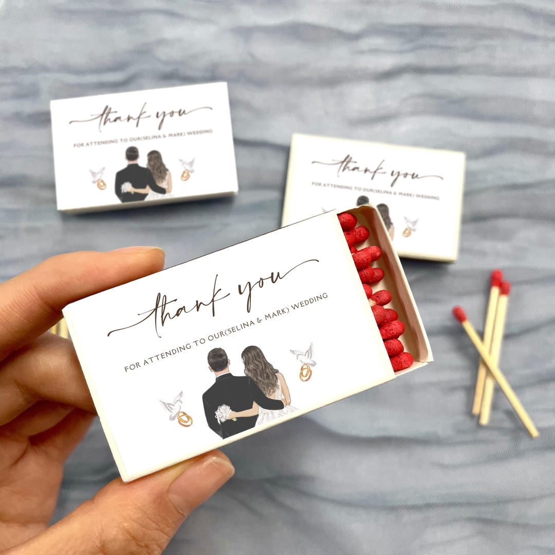 Custom Wedding Matchbooks,affordable Matches for Wedding Favors,wedding ...