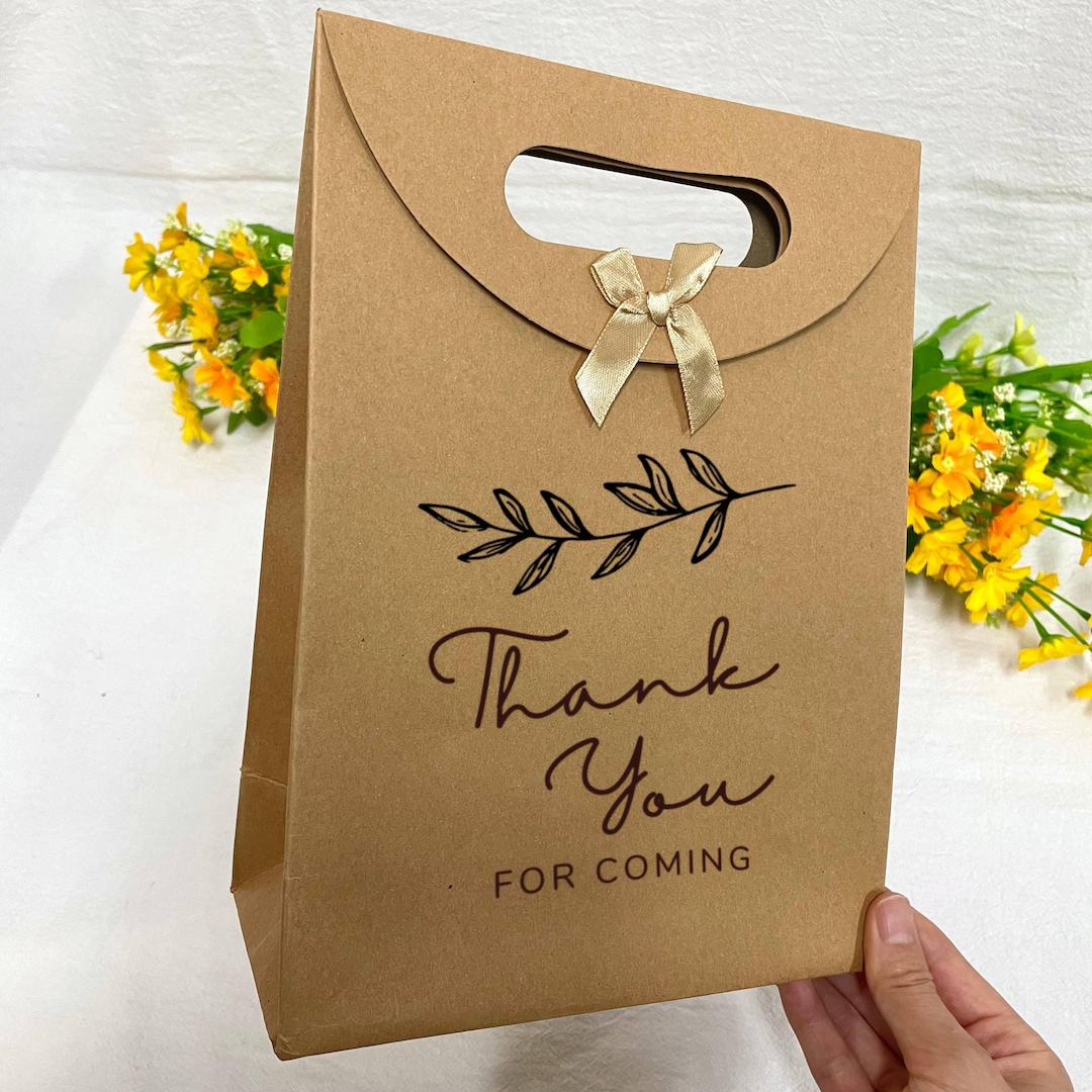 Custom Thank You Gift Bags, Party Favours Bag, Custom Wedding Favour ...