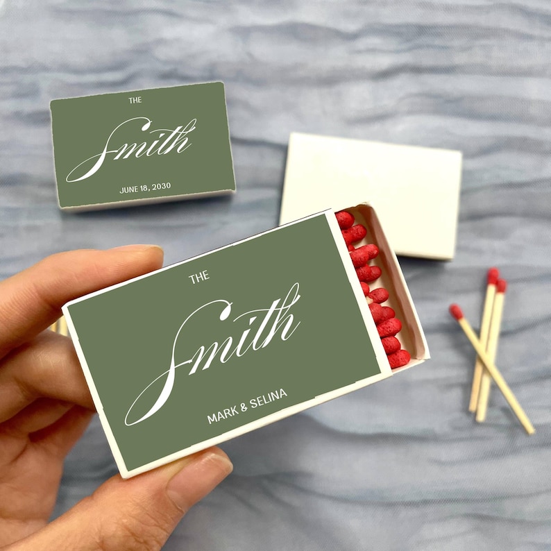 Custom Wedding Matches SET OF 50 - Affordable Wedding Matches - Wedding ...