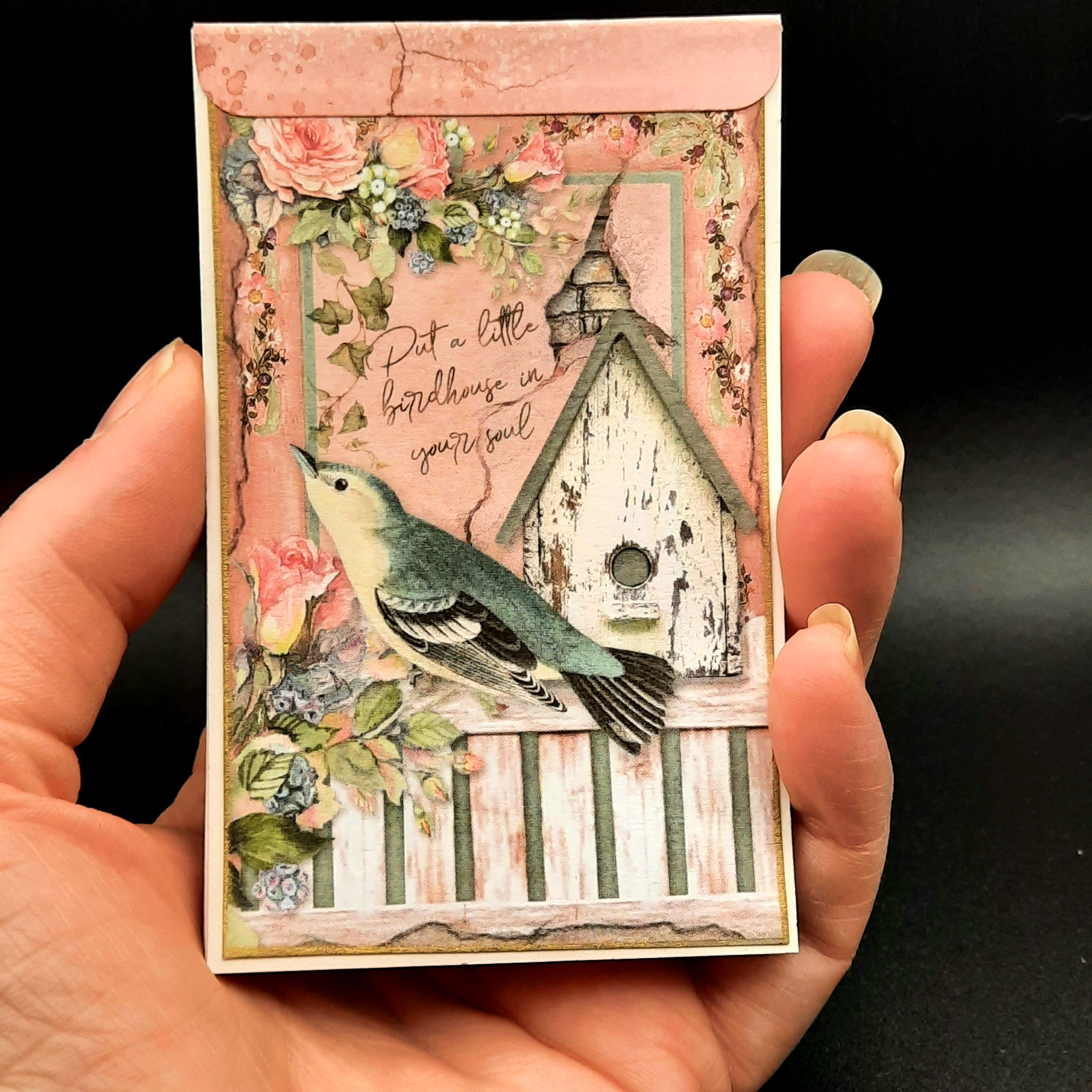 Pink Rose Garden Mini Notepads With Fifty Unlined Pages - Etsy