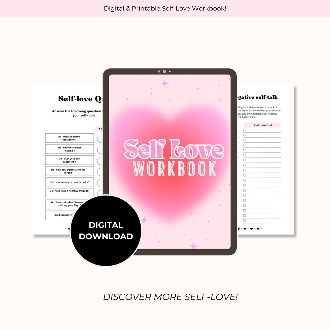 Self-love Workbook, Digital Self-love Guide, Personal Growth Exercises ...