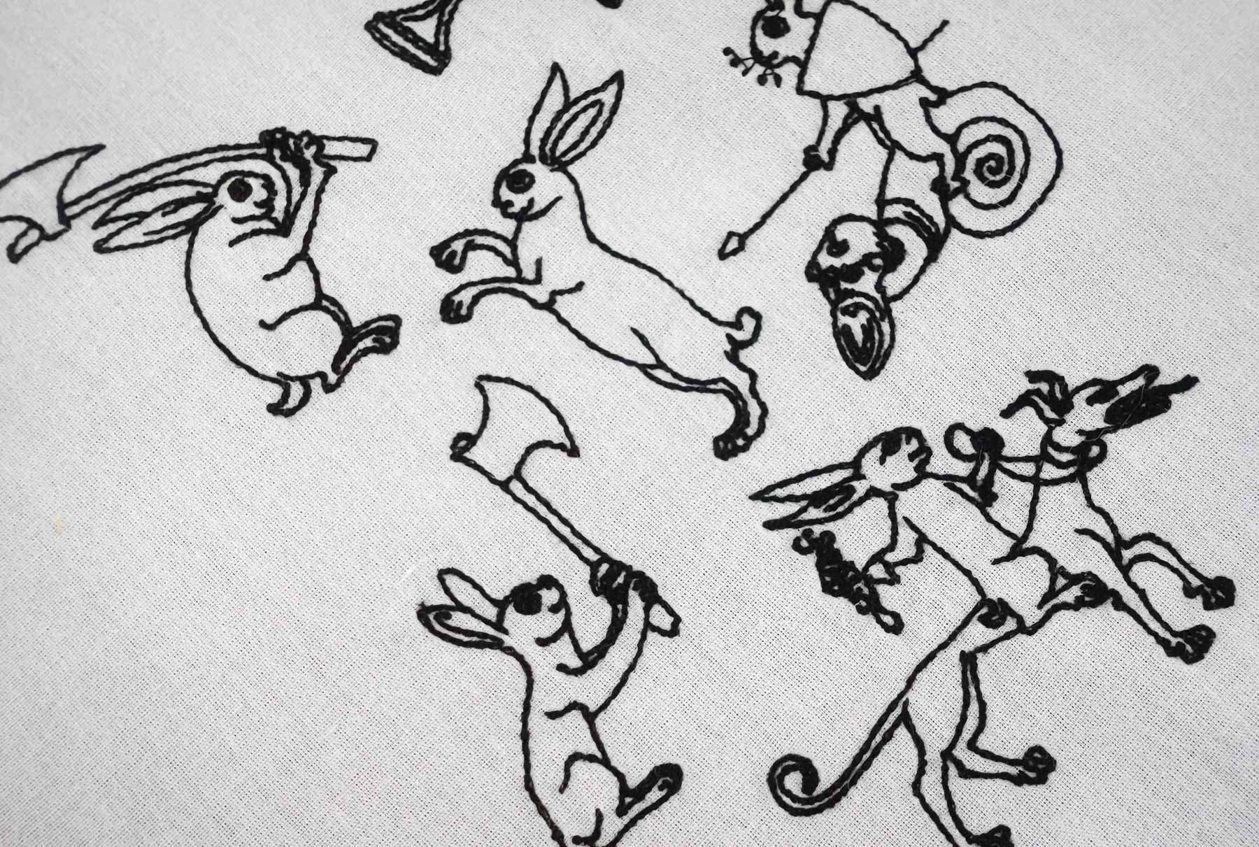Medieval Battle Bunnies Blackwork Machine Embroidery Set of 13 Designs ...