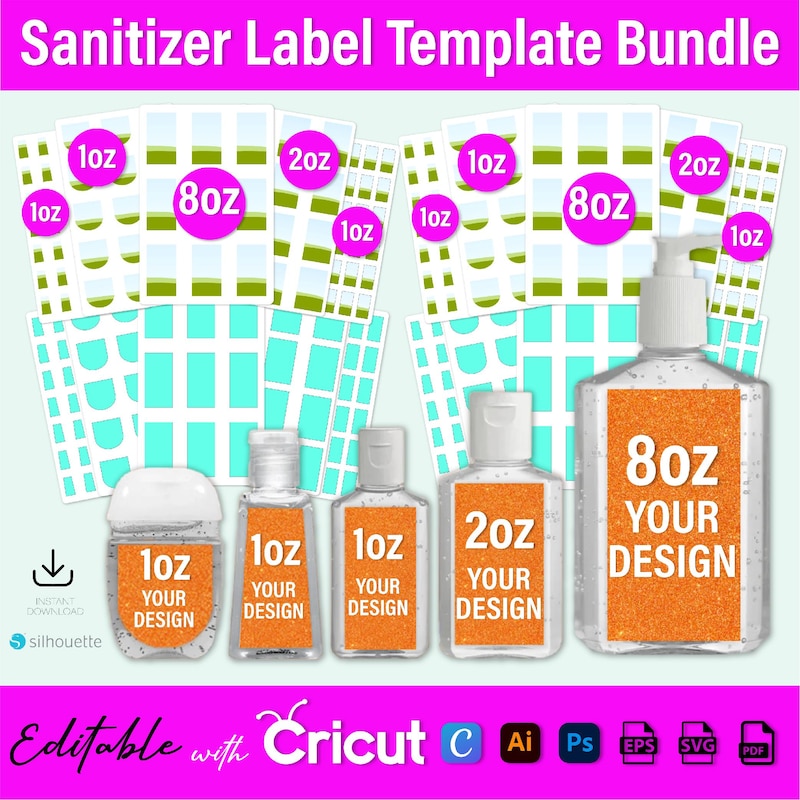 Sanitizer Labels - Etsy