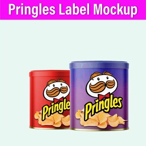 1.3oz Pringles Template, Pringles Labels, Chip Can Label Template ...