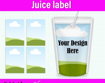 Caprisun Template Svg, Juice Pouch Label, Custom Caprisun Label, Blank ...